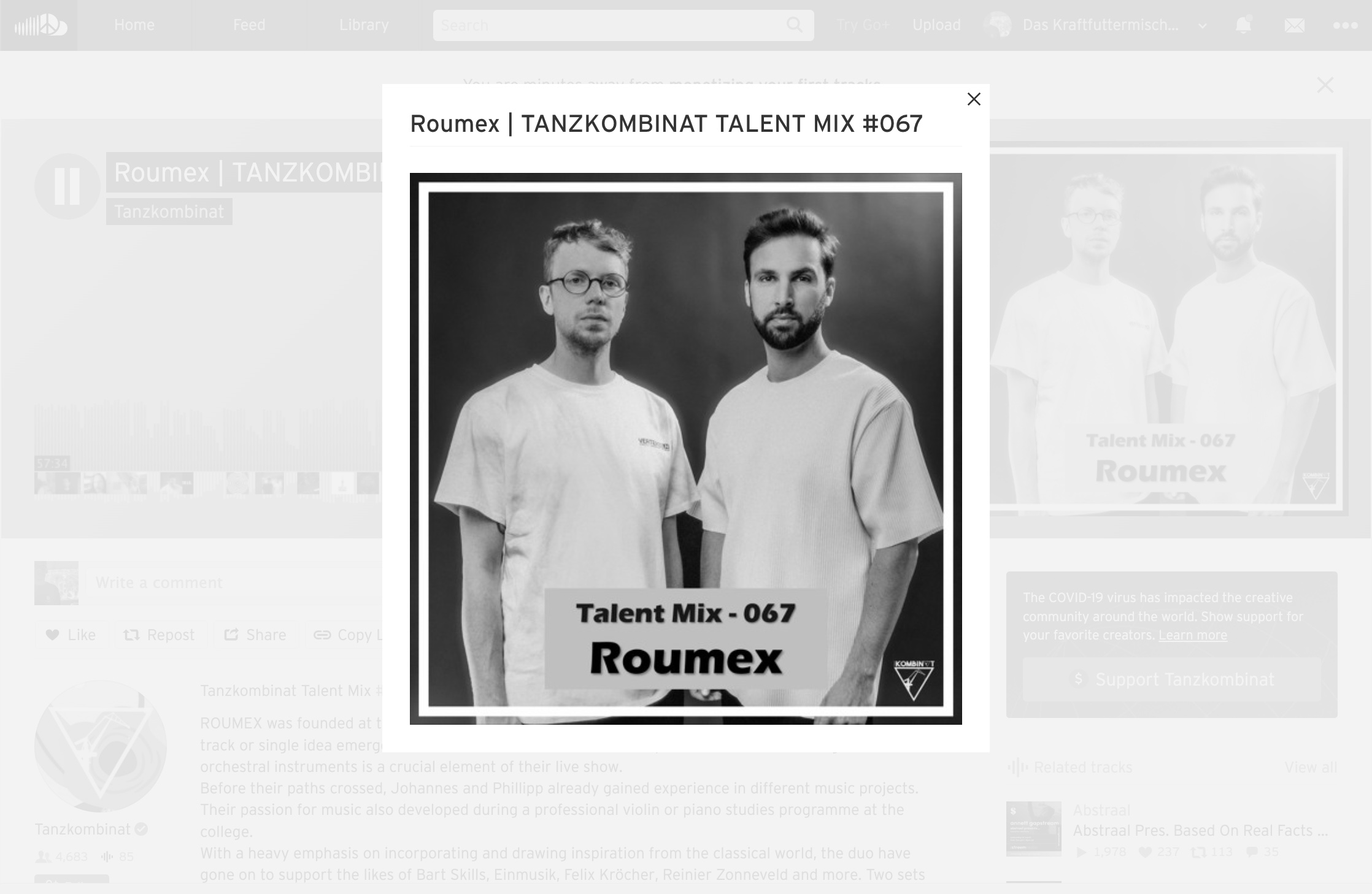 Tanzkombinat Talent Mix #067 by Roumex – Das Kraftfuttermischwerk