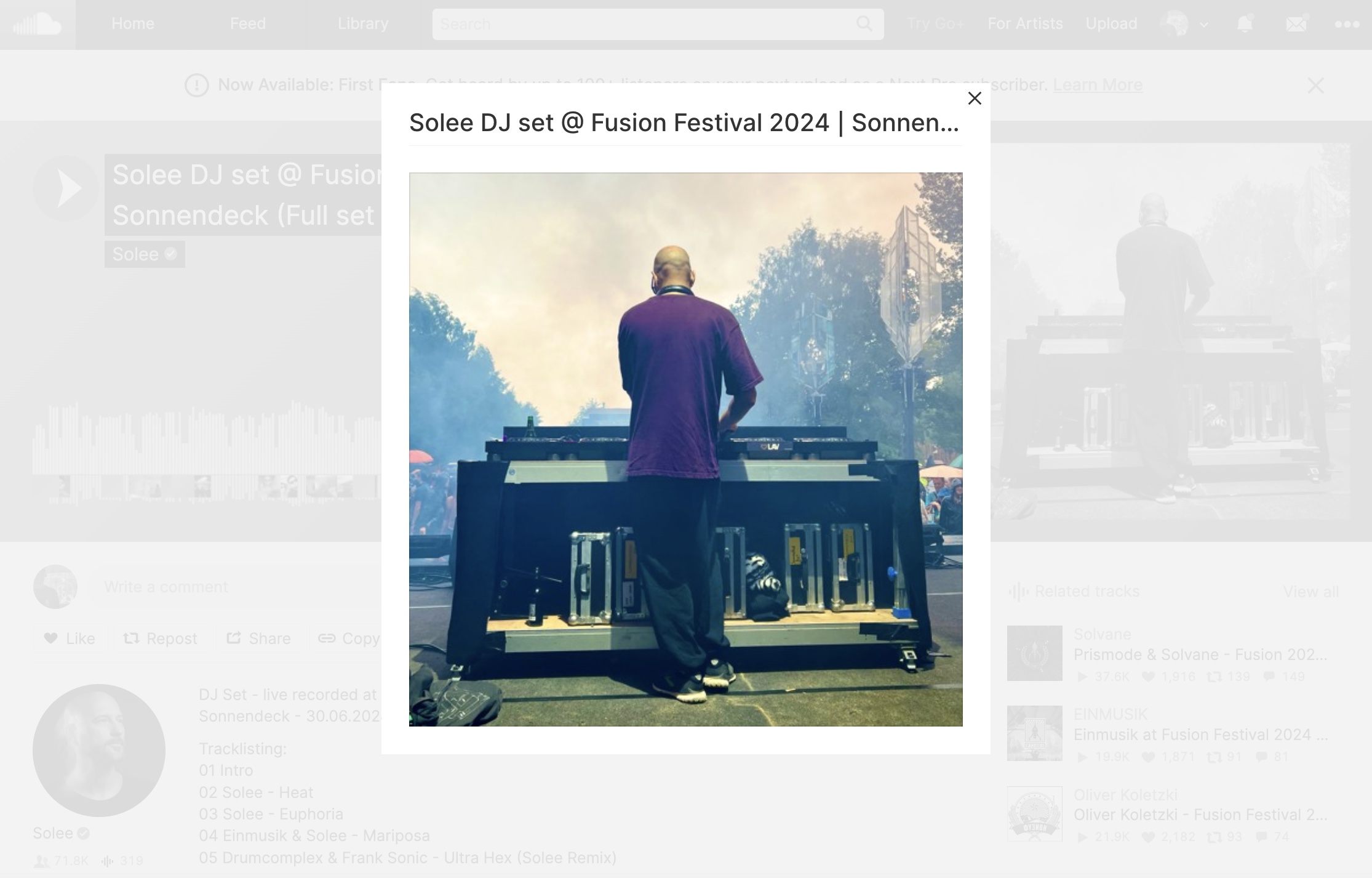 Solee DJ Set @ Fusion Festival 2024 – Das Kraftfuttermischwerk
