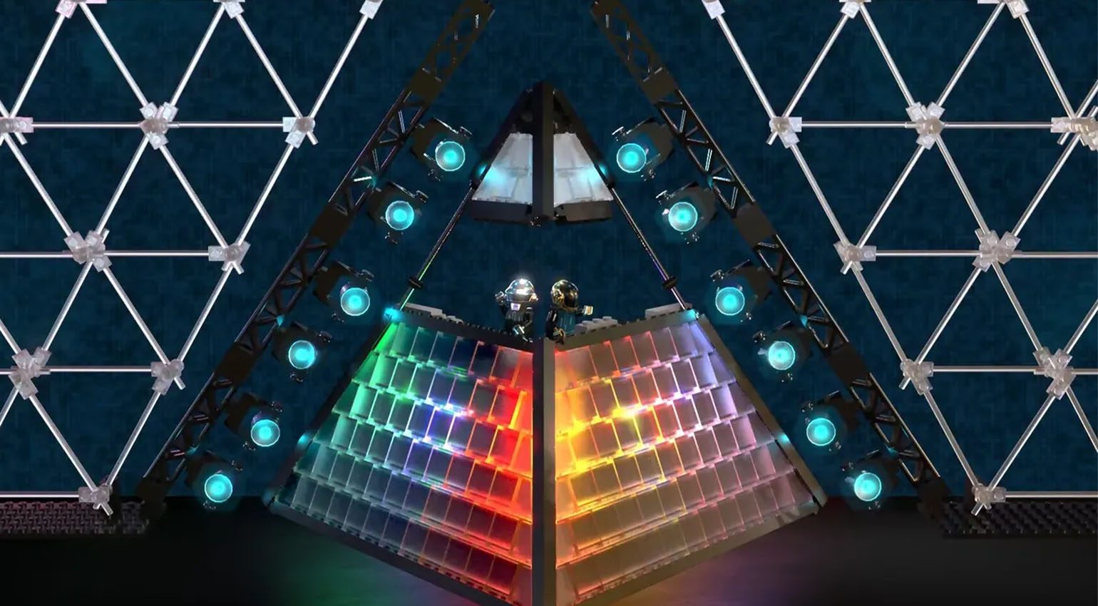 Daft Punks ikonische Pyramid Stage als 2000-teiliges LEGO-Set – Das ...